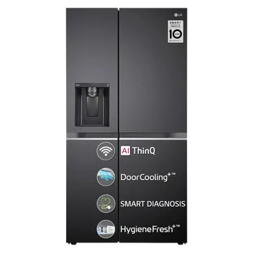 Buy LG SBS 635L GL-L257CMCX MTBLK 3S Refurbished Refrigerators With 1 ...